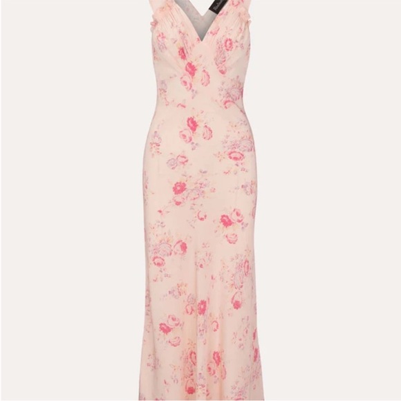 Realisation Par | Dresses | Realisation Par Pink Floral Maxi Dress ...